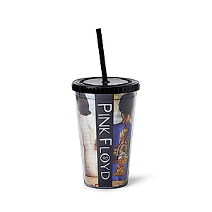 JUST FUNKY Pink Floyd OFFICIAL 1997 The Back Catalogue Poster PREMIUM Foil-Printed Tumbler Travel Cup, 16oz Pink Floyd Merchandise & Gifts