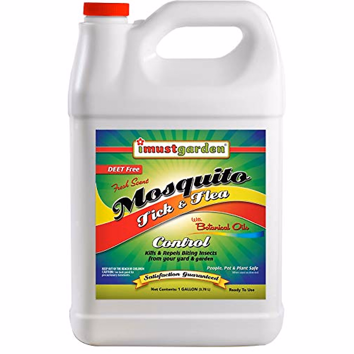 I Must Garden Outdoor Yard Spray – Ready to Use: Kills & Repels Mosquitos, Ticks, Fleas, and Other Biting Insects – Powerful Blend of Natural Essential Oils – Safe for People, Pets & Plants – 1 Gallon
