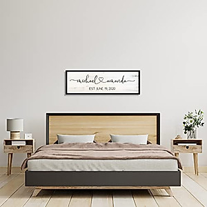 Master bedroom wall decor over the bed-marriage signs-wedding gift for couple-bridal shower gift