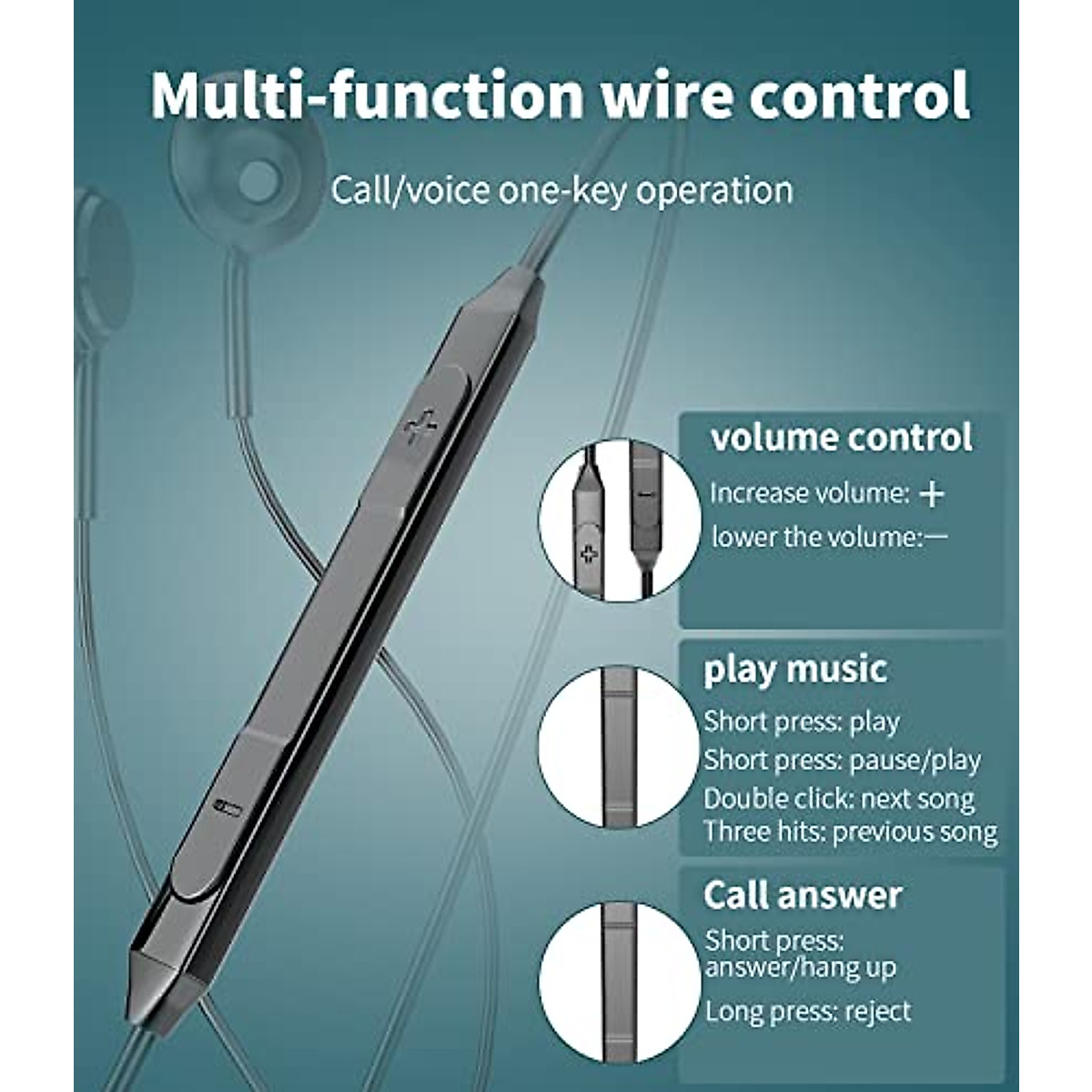 Wired 3.5mm Earbud With Microphone Headset Computer Jack PC Laptop in Ear Headphone phone Gaming Video Game headset (2pack)Compatible for Samsung Galaxy S10 pad Kid for School Chromebook Auriculare I