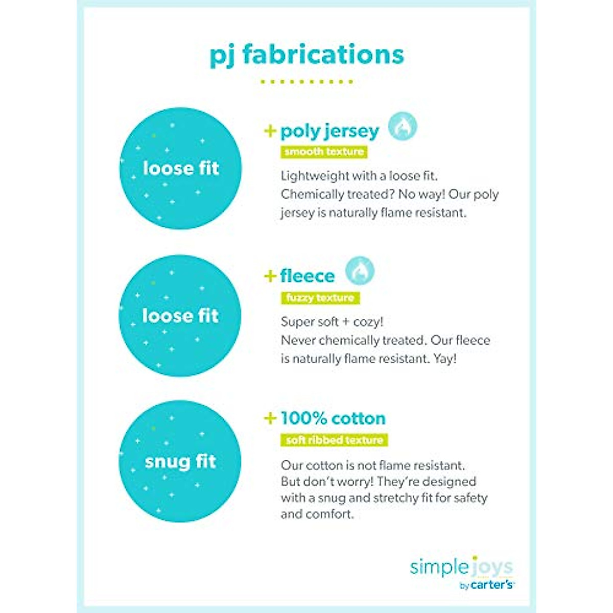 Simple Joys by Carter's Baby Girls' Loose-Fit Flame Resistant Fleece Footed Pajamas, Pack of 3, Owl/Cat/Dots, 18 Months