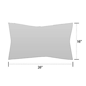 RSH Décor Indoor Outdoor Set of 4 Pillows, (26" x 16", Beachcrest Caviar Floral)