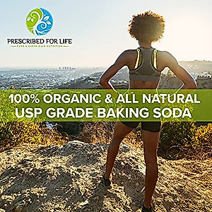 Prescribed For Life, Natural Sodium Bicarbonate (Baking Soda) Powder, 1 Lb Pouch