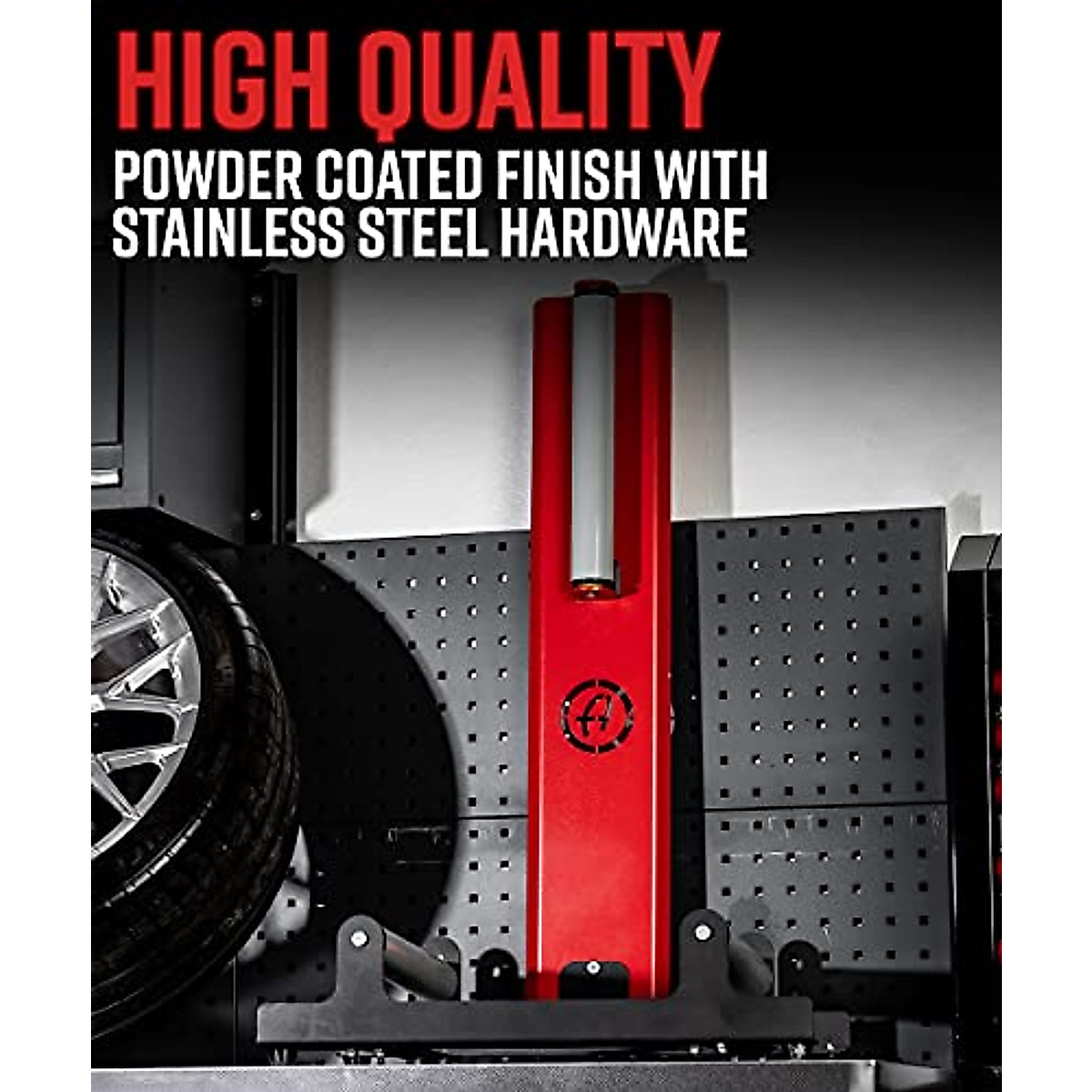 Adam's Rolling Wheel Detailing Stand - Wheel & Tire Car Detailing Roller for Wheel Cleaning, Ceramic Coating, Applying Tire Shine & Car Wheel Wash | Garage Accessory for Detailers