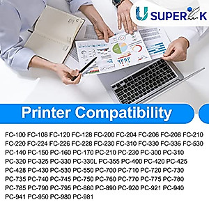 USUPERINK High Yield Compatible Toner Cartridge Replacement for Canon E40 E30 E31 E16 E20 Works with PC-980 PC-981 PC-920 PC-921 PC-940 PC-745 PC-735 PC-420 PC-425 FC100 120 Printer (Black, 1-Pack)