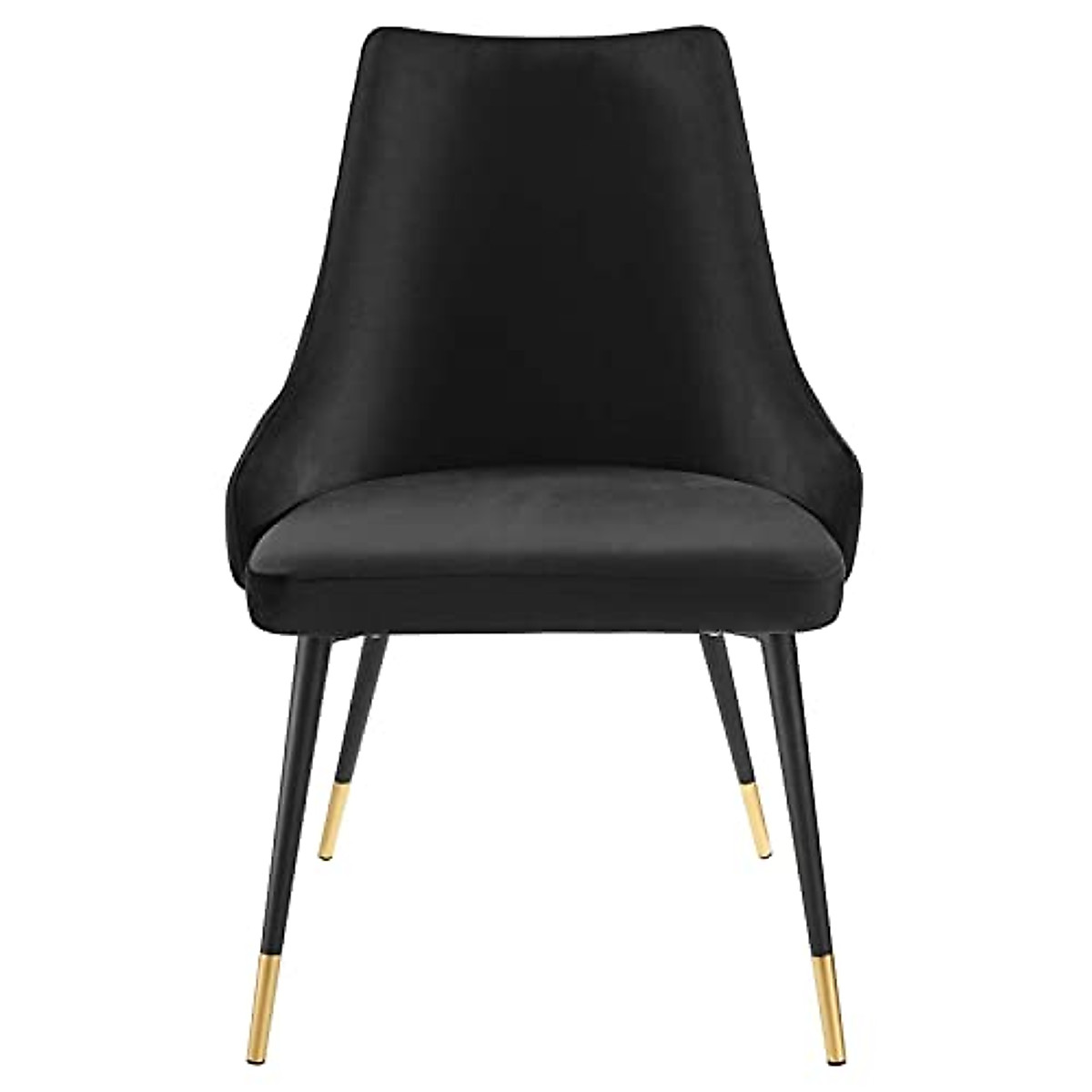 Modway Adorn Tufted Performance Velvet Dining Side Chair, Black 25D x 22W x 34H Inch