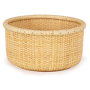 Teng Tian Nantucket Basket Basket Tea Fruit Basket handicraft Storage Basket Desktop Organizer Woven Rattan Handwoven rattanStorage Basket and Home Organizer Bins
