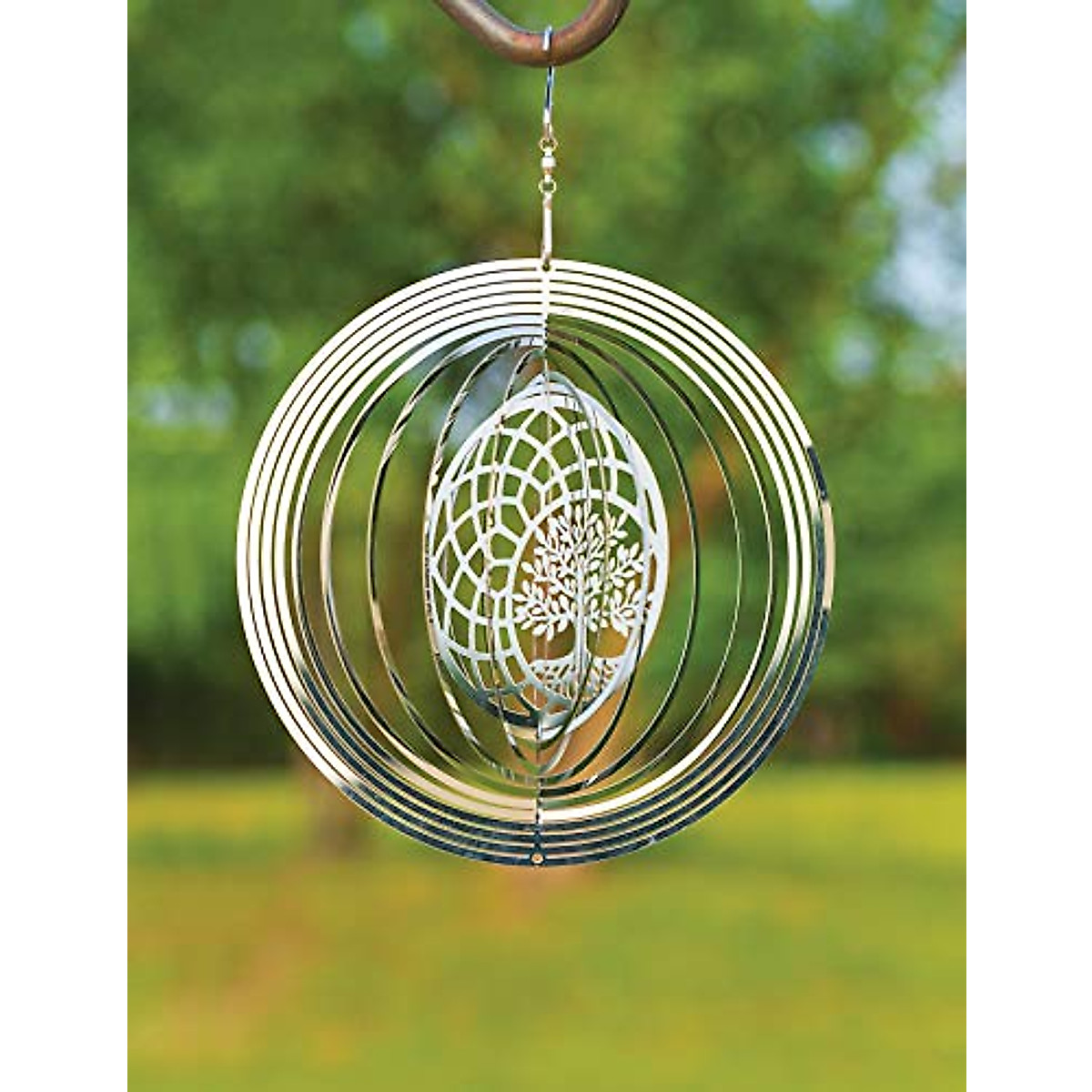 VP Home Tree of Life Dreamcatcher Kinetic Wind Spinner for Yard and Garden Wind Spinner Outdoor Metal Large Hanging Dreamcatcher Decor 3D Garden Art Wind Sculpture Spinners Kinetic Art Decorations