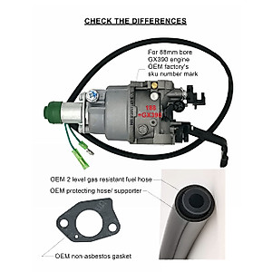 YAMAKATO Huayi P27-1D Gasoline Generator Carburetor Kit OEM for Champion Predator Generac 420cc 439cc 459cc GX390 Powered 6500 8750 9000 5500 7000 8000 7500 9500 etc.…