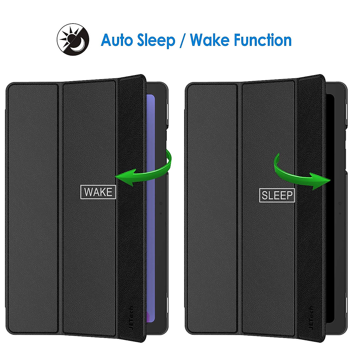JETech Case for Samsung Galaxy Tab A7 10.4-Inch 2020 (SM-T500/T505/T507), NOT for Galaxy Tab A7 Lite 8.7-Inch 2021 (Black)