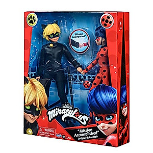 Miraculous Ladybug Mission Accomplished Ladybug & Cat Noir 2-Pack Dolls by Playmates Toys