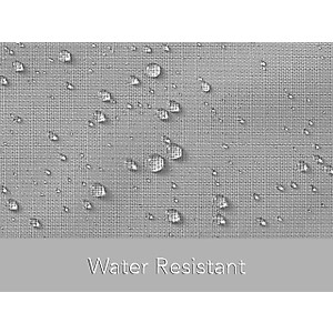 Covermates Rectangular Dining Table/Chair Set Cover - Heavy-Duty Polyester, Weather Resistant, Drawcord Hem, Patio Table Covers, Full Table 72W x 42D x 35H, Ripstop Grey