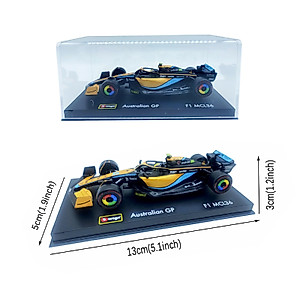 HTLNUZD Bburago 1:43 2022 F1MCL36#4 Lando Norris F1 Racing 1/43 MCL36#4 Formula One Alloy Luxury Die Cast Collection Vehicles Model Gift