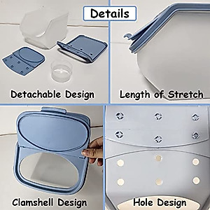 PINVNBY Chinchilla Sand Bath Box Gerbil Bathroom Transparent Totoro Plastic Sand Bath House with Sand Cup Cage Accessories for Guinea Pig Hedgehog Squirrel and Other Small Animals