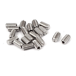 uxcell M2x4mm Cup Point Hex Socket Grub Set Screws 20pcs for Gear