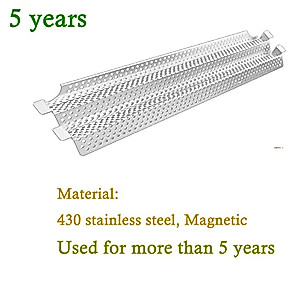 Votenli S9408A (8-Pack) 23 1/8" 16GA Stainless Steel Heat Plate Replacement for Viking VGBQ 30 in T Series, VGBQ 41 in T Series, VGBQ 53 in T Series, VGBQ30, VGBQ41, VGBQ53