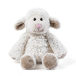 LIJIUSM Plush Toys for Kids Cartoon Velvet Animal Stuffed Toys Festival Birthday Gifts for Girls Boys (White - Sheep - 38cm)
