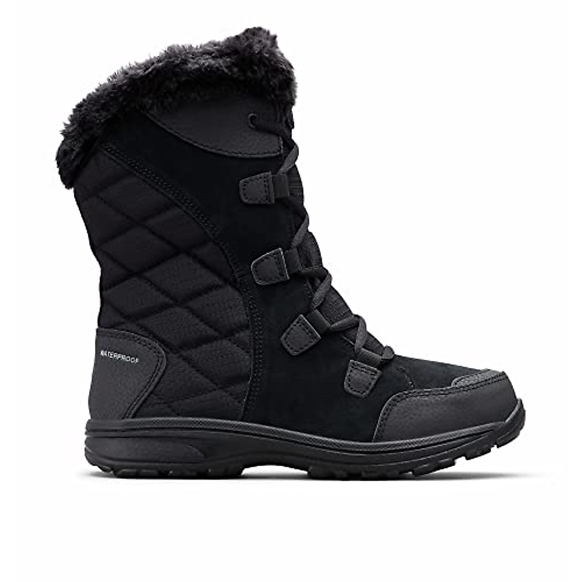 Columbia Women's Ice Maiden II Snow Boot, Black/Columbia Grey, 8.5 M US