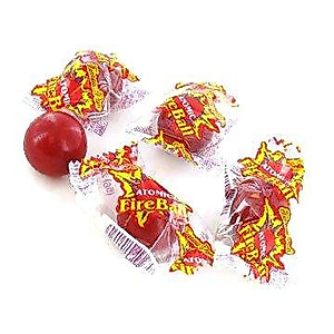 ATOMIC Fireballs - Fireball Candy Bulk - 1 LB - Hot Jawbreakers Candy - Bulk Candy - Individually Wrapped - Atomic Fireball Candy - Spicy Candy - Red Hot Cinnamon Candy Balls - Fire Balls Hard Candy