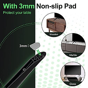 Dinghosen TV Base Stand for Hisense TV Stand, TV Stand Legs for Hisense 32" 43" 50" 55" 58" 65" Roku TV, for 50R6E3 55R6090G 55R6G 55U6GR5 58R6E3 32H4030F3 65R6090G5, TV Stand Base with Screws