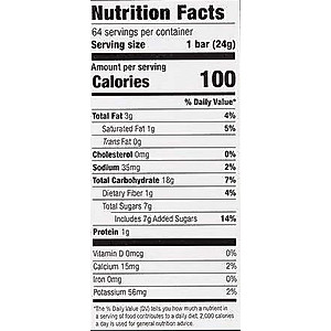 Westwood Products Bulk Snack Bars (kirkland, Soft & Chewy Granola Bars, 64 Pack), 1count