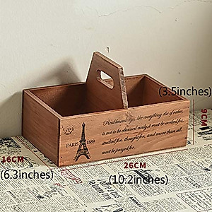 Storage Newspaper Baskets Postcard Folder Wooden Office Desktop Box Home Old Retro Finishing Box Magazine Rack (Color : B)