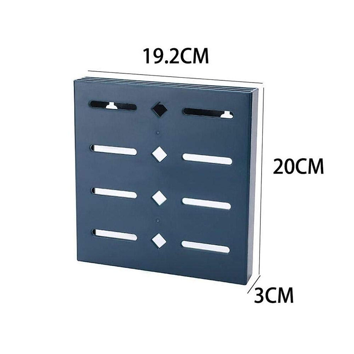 QIANSHENG Plastic Kitchen Knife Block Wall Mounted Knife Holder Storage Rack Drain Shelf 3 Slots Knife Rest Knife Organizer