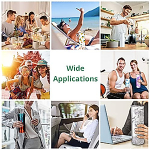 8 Pack Sublimation Tumblers bulk 20 oz Skinny,Stainless Steel Double Wall Insulated Straight Sublimation Tumbler Cups Blank White with Lid, Straw, Individually Boxed,Polymer Coating for Heat Transfer