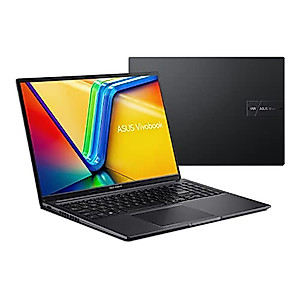 ASUS Vivobook 16 Laptop, 16” WUXGA (1920 x 1200) 16:10 Display, Intel Core i7-13700H CPU, Intel Iris Xᵉ Graphics, 8GB RAM, 1TB SSD, Windows 11 Home, Indie Black, F1605VA-DS74