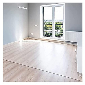 Clear PVC Desk Chair Mat Runner Rug Hardwood Cover Protector Clear Carpet, Chair Mat For Floor Protection, Non-Slip Floor/Carpet Protector Mat Scratch Resistant Wear Resistant Indoor,1mm,100-160cm Wid