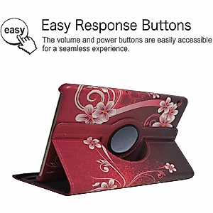 Case for Samsung Galaxy Tab A 10.1 2019, 360 Degree Rotating Stand Smart Case for Samsung Tab A 10.1 Inch Tablet [SM-T510/T515] 2019 Release (Love Heart)