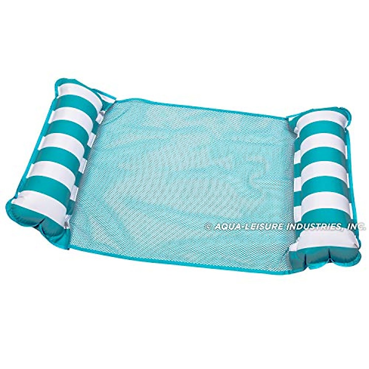 Aqua Original 4-in-1 Monterey Hammock Pool Float & Water Hammock – Multi-Purpose, Inflatable Pool Floats for Adults – Patented Thick, Non-Stick PVC Material – Light Blue
