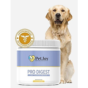 PetJoy - Balance Advanced Probiotic for Dogs | Pro Digest Soft Chews for Gut Health | DE111 | Gut Flora, Digestive Health, Occasional Diarrhea & Bowel Support | Small & Large Breeds | 60 Count