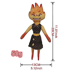Elemental Plush Ember Plushies Stuffed Toy 12 Inch Soft Stuffed Figure Doll for Kids and Adult (Ember, OneSize)