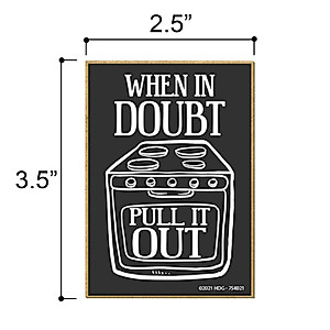 Honey Dew Gifts, When in Doubt Pull It Out, 2.5 Inch by 3.5 Inch, Made in USA, Refrigerator Magnets, Decorative Magnets, Funny Magnets, Funny Fridge, Locker Decorations, Fridge Magnets Adult