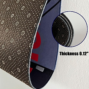 iPrint Personalized Gaming Chair Mat with Photo Text Logo, Custom Office Chair Mats Design Your Own Desk Chair Mats, 36x48 Inch, Black