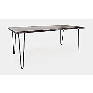Jofran Nature's Live Edge Dining Table, 79', Slate