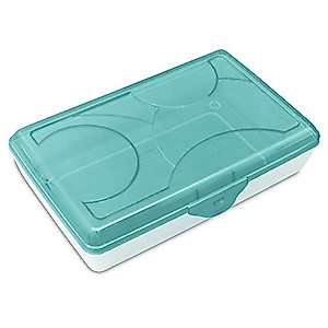 Sterilite 17296W06 Multipurpose Storage Supply Box w/Lid, Molokai Blue (6 Pack)