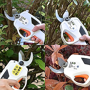 LIGO® Electric Pruning Shears For Gardening Cordless Rechargeable Tree Pruner, Tree Branch Flowering Bushes Trimmers With Safety Protection, MAX 13mm Cutting Diameter (Pruner)