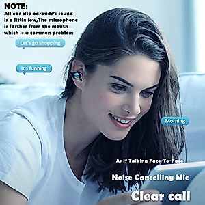 Bone Conduction Head Set Earbuds Open Ear Bone Conduction Headphones Headset Earclip Induction Earphones Clip On Bone Conducting Headphones Open Ear Earbuds Clip On