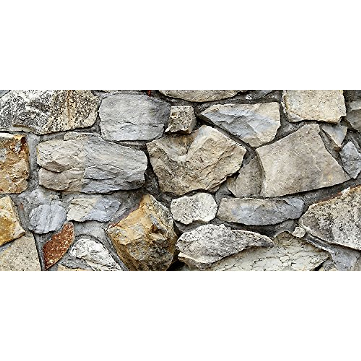 Silver Medley Rock/HD Stone Aquarium Background Rocky Fish Tank Background Various Sizes (12x20)