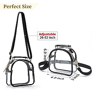 COROMAY Clear Purse for Women, Clear Bag Stadium Approved, Clear Purse Handbag