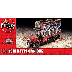 Airfix 1910 B Type Omnibus FR.5 1:32 Car Plastic Model Kit A06443