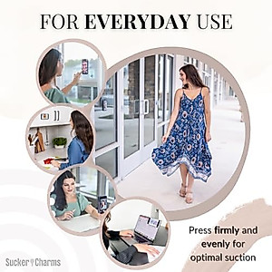 SuckerCharms Removable and Reusable Suction Cup Phone Mount/Patent Pending (Caramel Delight)