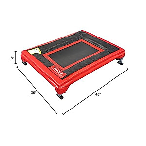 Tumbl Trak Mini Trak, Red, Small Mini Trampoline (MT-adj)