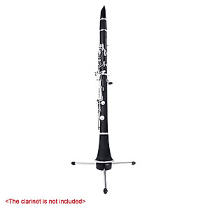Andoer Tripod Stand Holder Portable Foldable for Oboe Flute Clarinet Straight Saxophone Wind Instrument