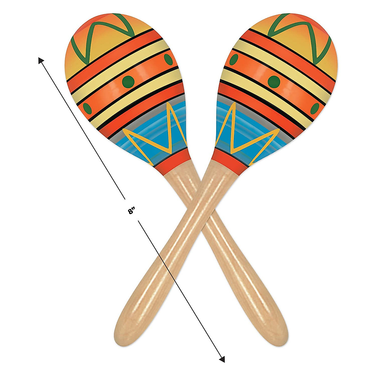 Beistle Fiesta Fun Party Maracas 8 Inches