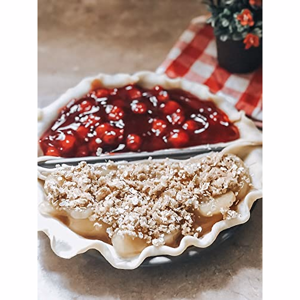 Chicago Metallic Professional Non-Stick Split Decision Pie Pan, 9-Inch, Gray