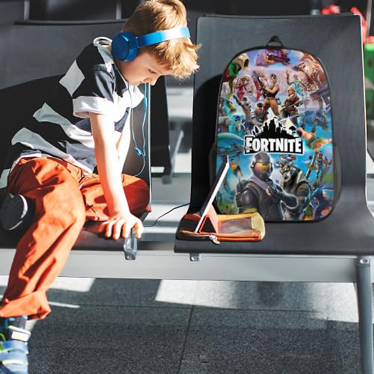 TNAMLOAW Personality Design Premium Material Durable 17" Lightweight Simple Backpack Boys Girls Shoulder Bags Large Capacity