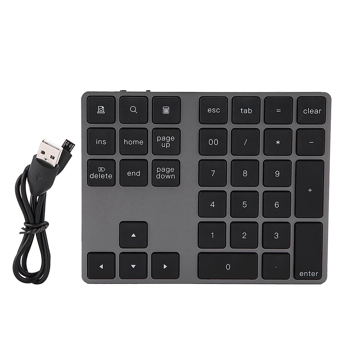 VGEBY 34 Key Numeric Keypad for Computers and Laptops, Portable and , Support,